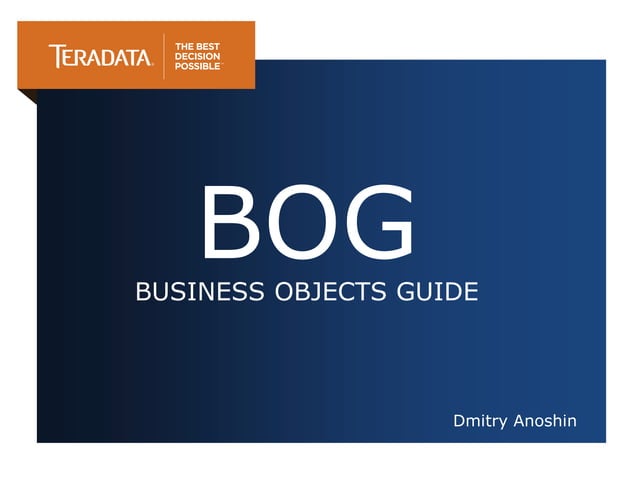 SAP BusinessObjects Web Intelligence training | PPT