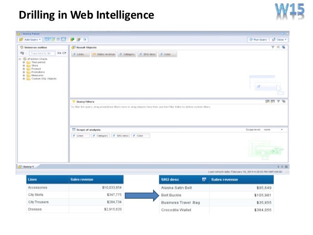Sap Businessobjects 41 Web Intelligence Report Development
