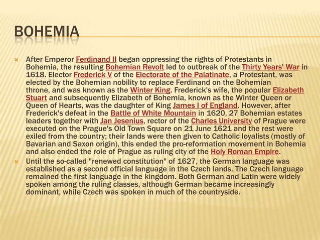 History of Bohemia | PPT