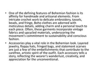 Bohemian Clothes | PPTX