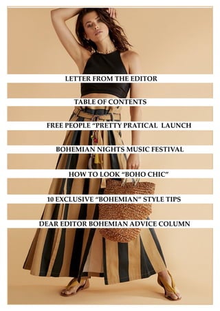 Bohemian Bliss (Lifestyle + Fashion) Magazine | PDF
