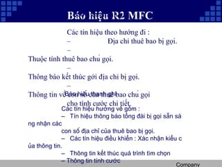 Báo hiệu r2 mfc | PPT