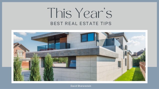This Year’s Best Real Estate Tips | PPT