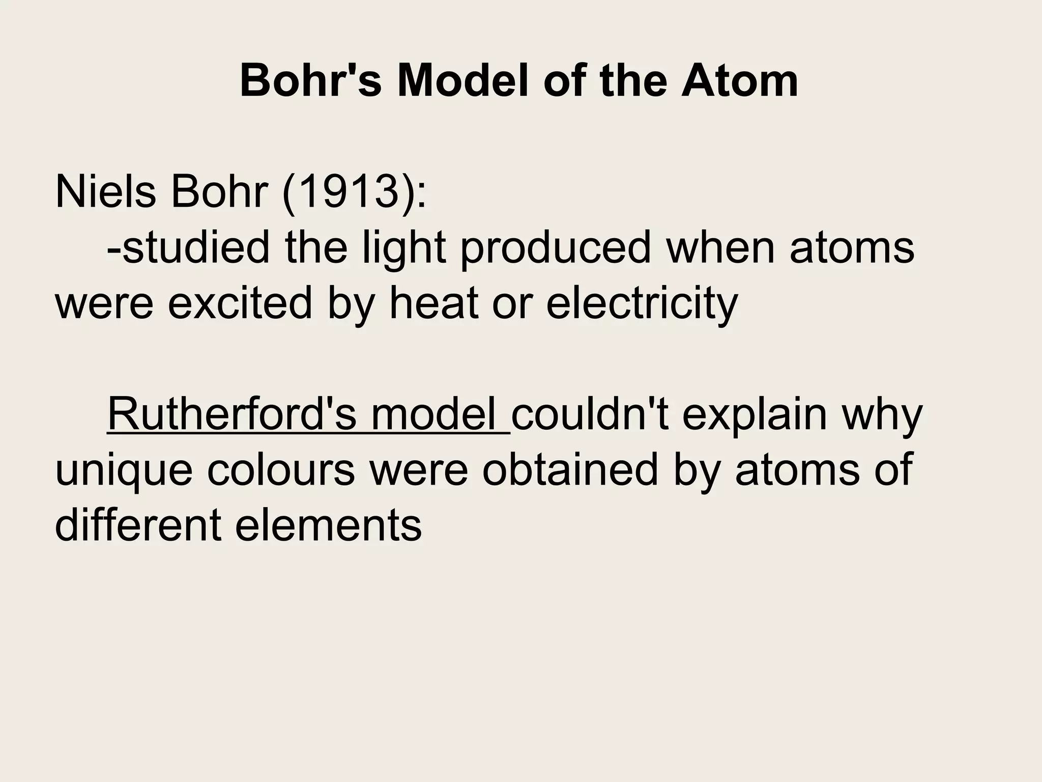 Bohr Theory | PPT