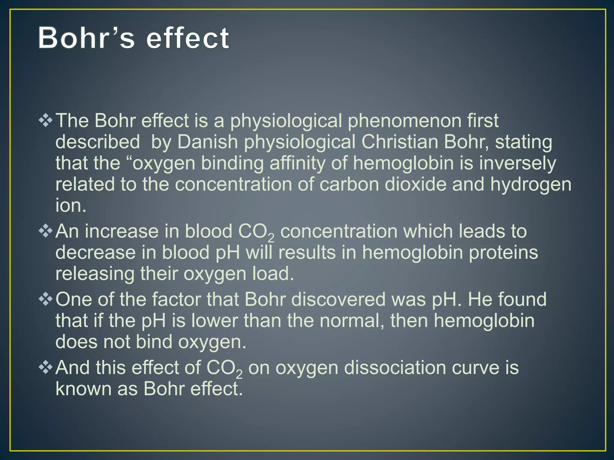 Bohr and haldane effect | PPTX