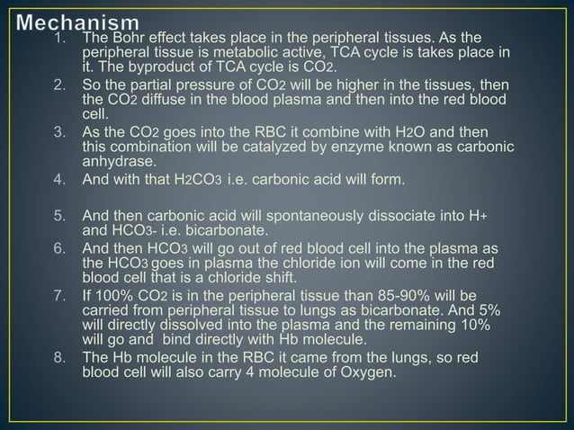 Bohr and haldane effect | PPTX | Blood Disorders | Diseases and Conditions
