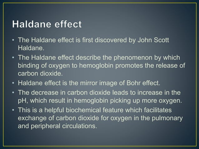 Bohr and haldane effect | PPTX | Blood Disorders | Diseases and Conditions