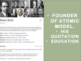 Bohr's atomic theory. | PPT