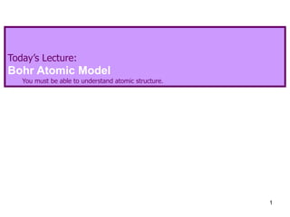 bohr model.pdf bohr model bsc level study | PPT