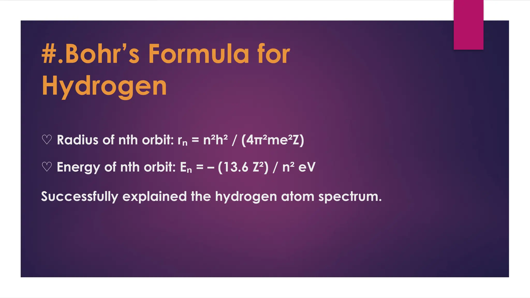 Bohr's atomic model chemistry class XI.pptx