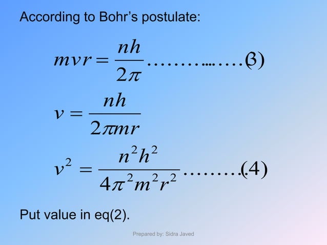 Bohr's model | PPSX | Chemistry | Science