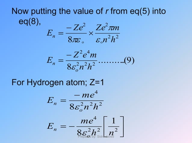 Bohr's model | PPSX | Chemistry | Science