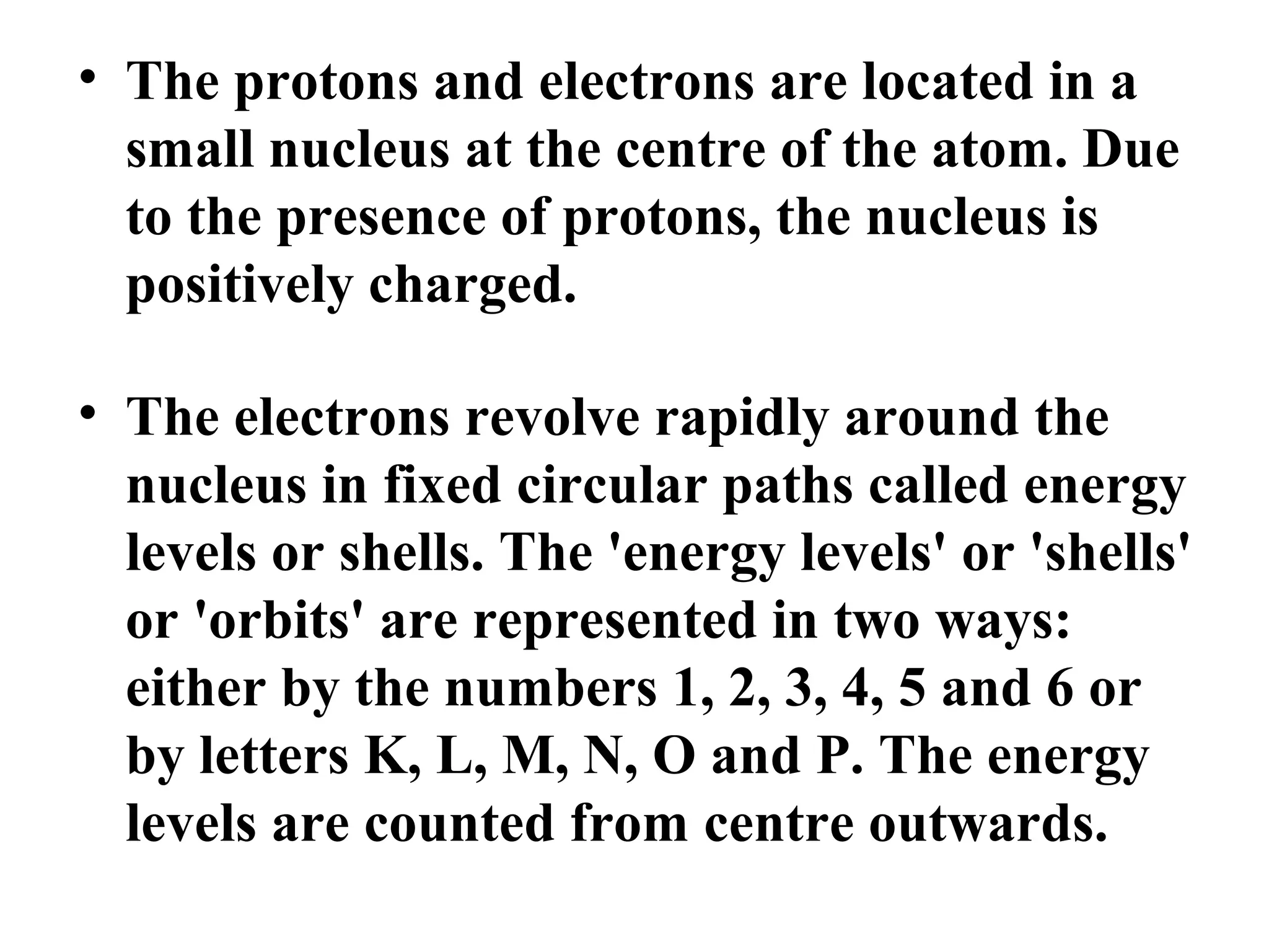 Bohr’s model for hydrogen atom | PPT