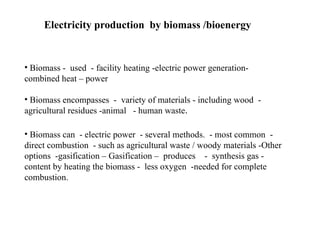 Electricity generation by using Bioenergy.pptx
