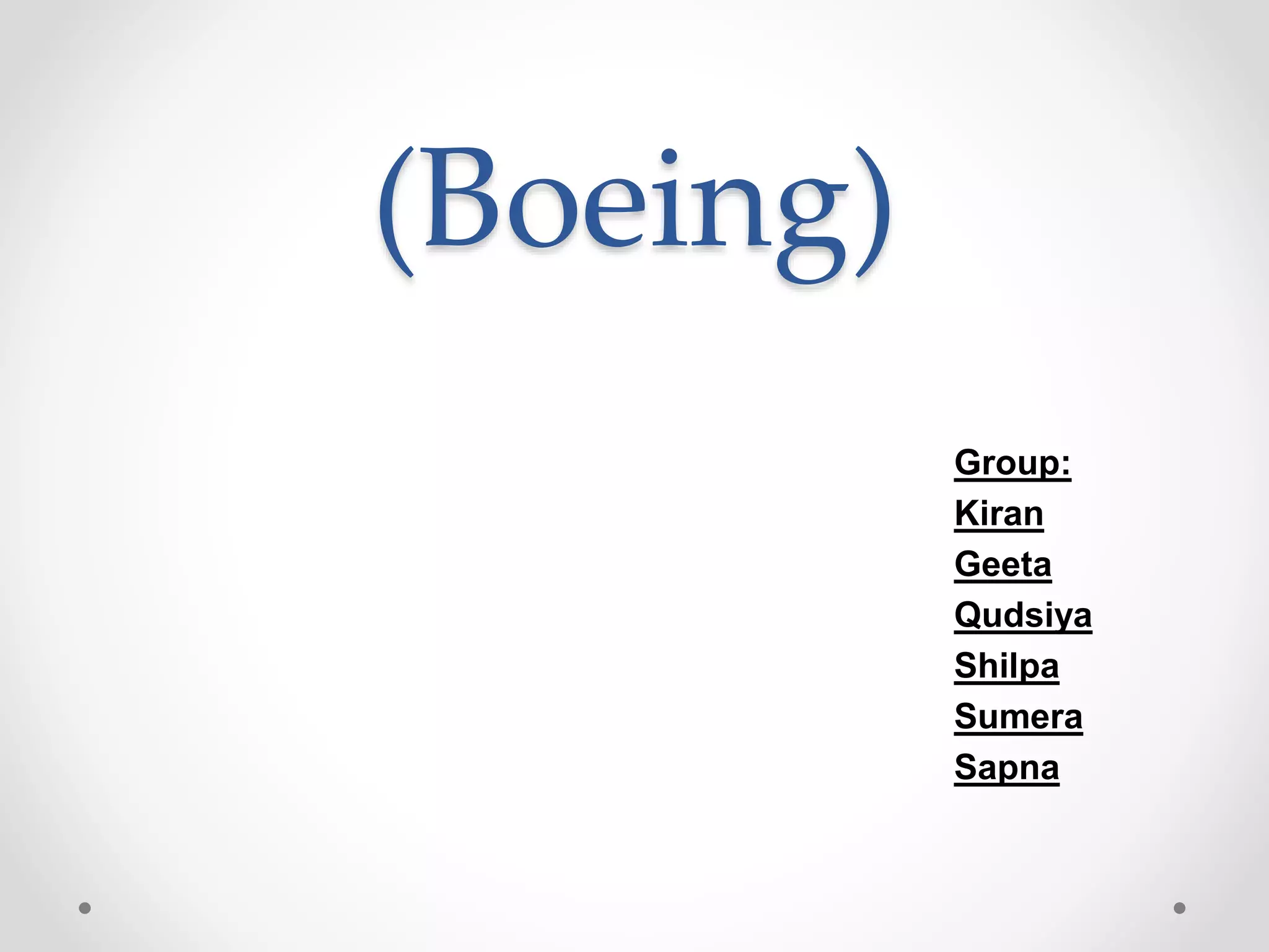 Boeing case study | PPT