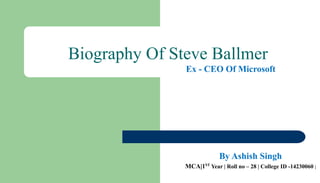 Biography of steve blammer-.pptx