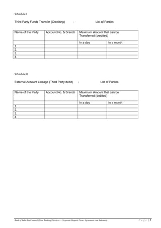 Boi internet banking corporate form | PDF