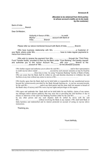 Boi internet banking corporate form | PDF