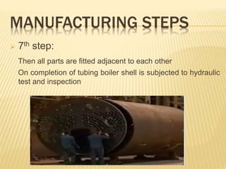 Boiler MANUFACTURING STEPS | PPTX