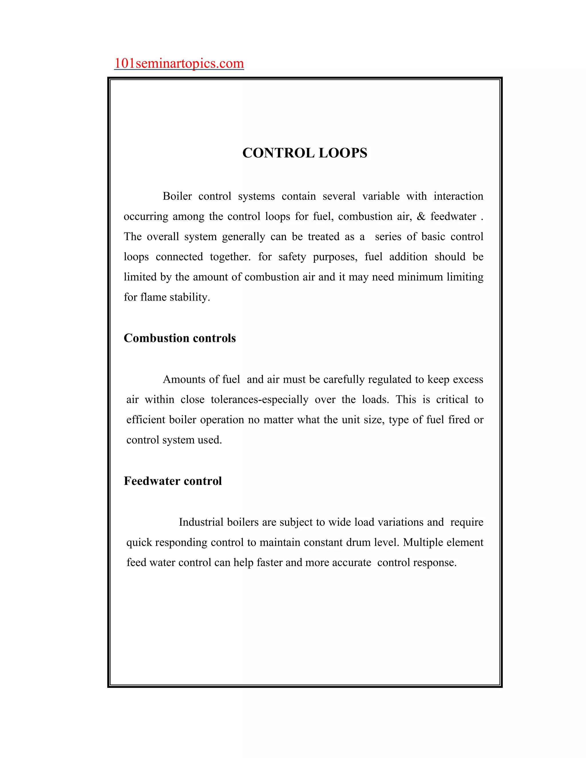 Boiler instrumentation-and-controls | PDF