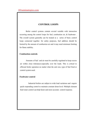 Boiler instrumentation-and-controls | PDF