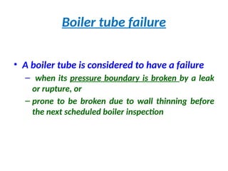 Boiler-Tube-failure-case-study_ Usually detected failure | PPTX