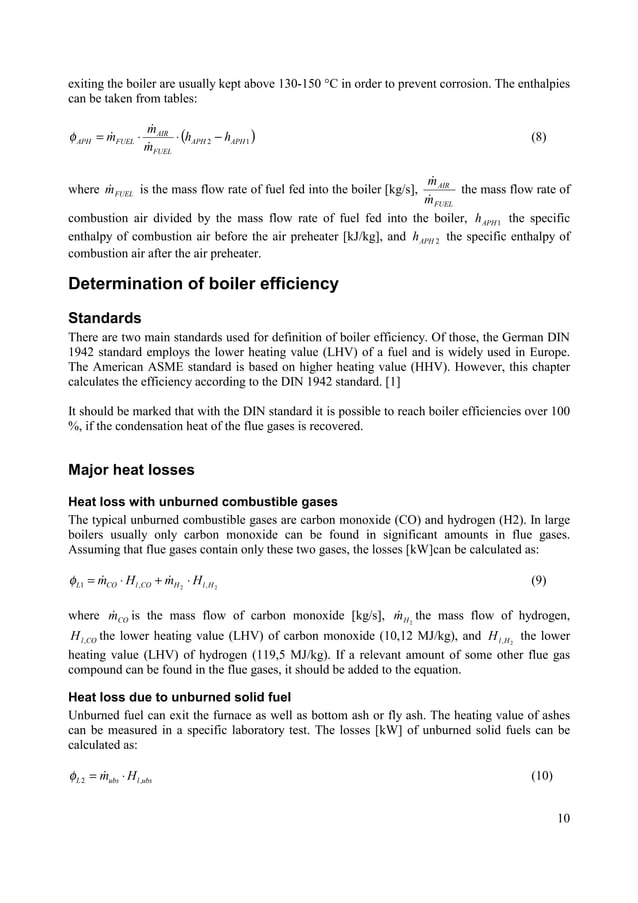 Boiler calculations | PDF | Chemistry | Science