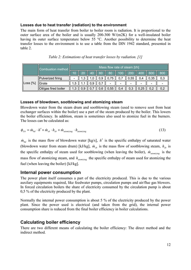Boiler calculations | PDF | Chemistry | Science