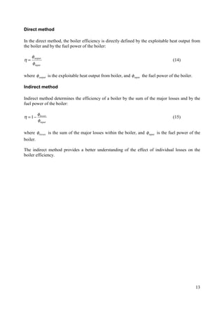 Boiler calculations | PDF
