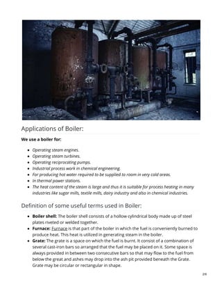 Boiler definition types applications necessity and fuel used with pdf ...