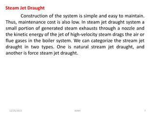 Boiler Draught (Types, construction and working) | PPTX