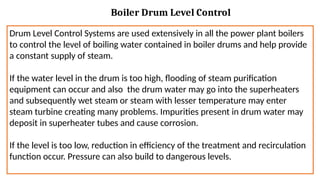 Boiler Drum Level Control.pptx for power plant personnel | PPTX
