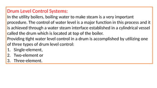 Boiler Drum Level Control.pptx for power plant personnel | PPTX