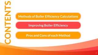 Boiler Efficiency Calculation by Direct & Indirect Method | PPTX