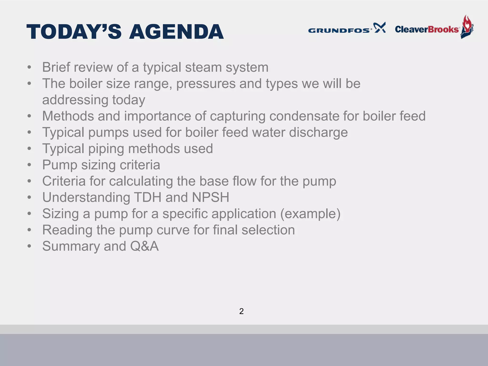 Boiler feed and pump sizing c-b and grundfos july 2016(1) | PDF