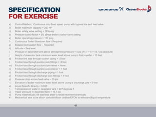 Boiler feed and pump sizing c-b and grundfos july 2016(1) | PDF