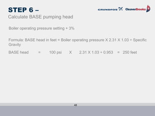 Boiler feed and pump sizing c-b and grundfos july 2016(1) | PDF