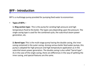 Boiler Feew water Pump (BFWP) Review Guide | PPT