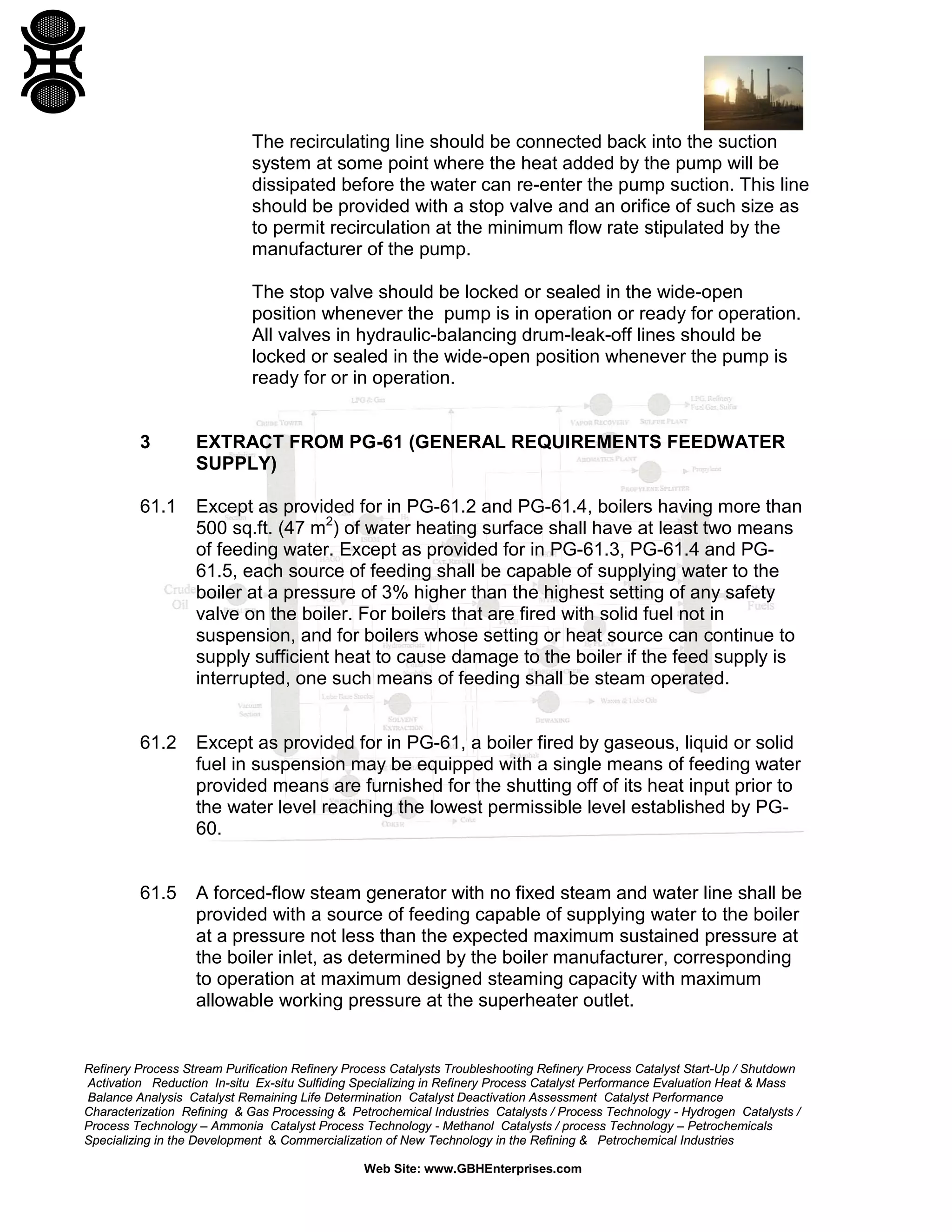 Boiler Feedwater Pumps | PDF