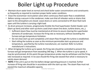 Boiler light up & loading | PPTX