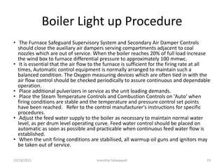 Boiler light up & loading | PPTX