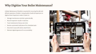 Boiler Maintenance Checklist with eAuditor Audits & Inspections | PDF