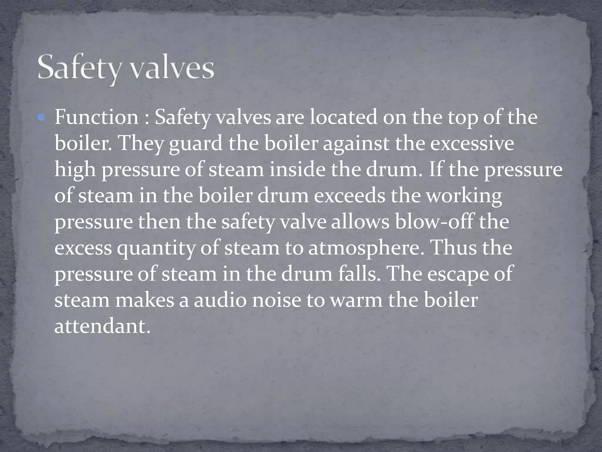 Boiler mountings & accessories | PPTX