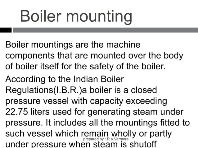 Boiler mountings and accessories | PPT