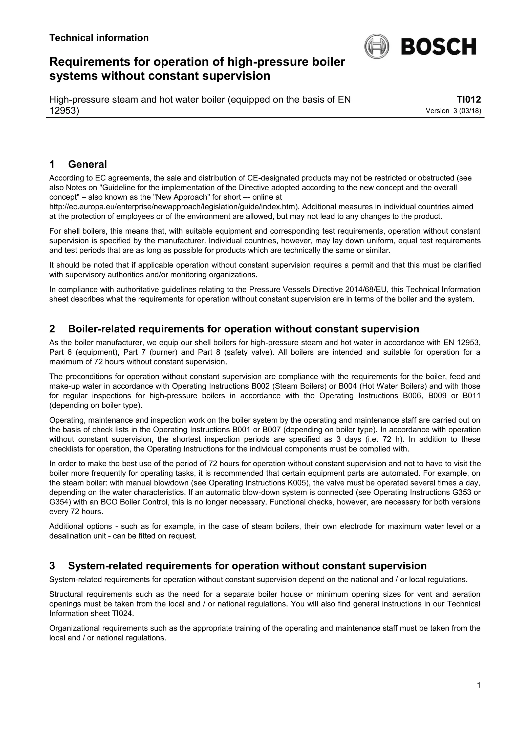 Boiler operation technical information | PDF
