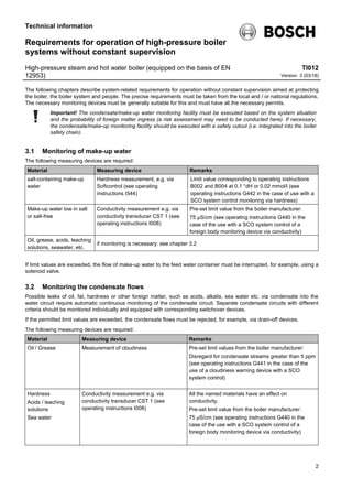 Boiler operation technical information | PDF