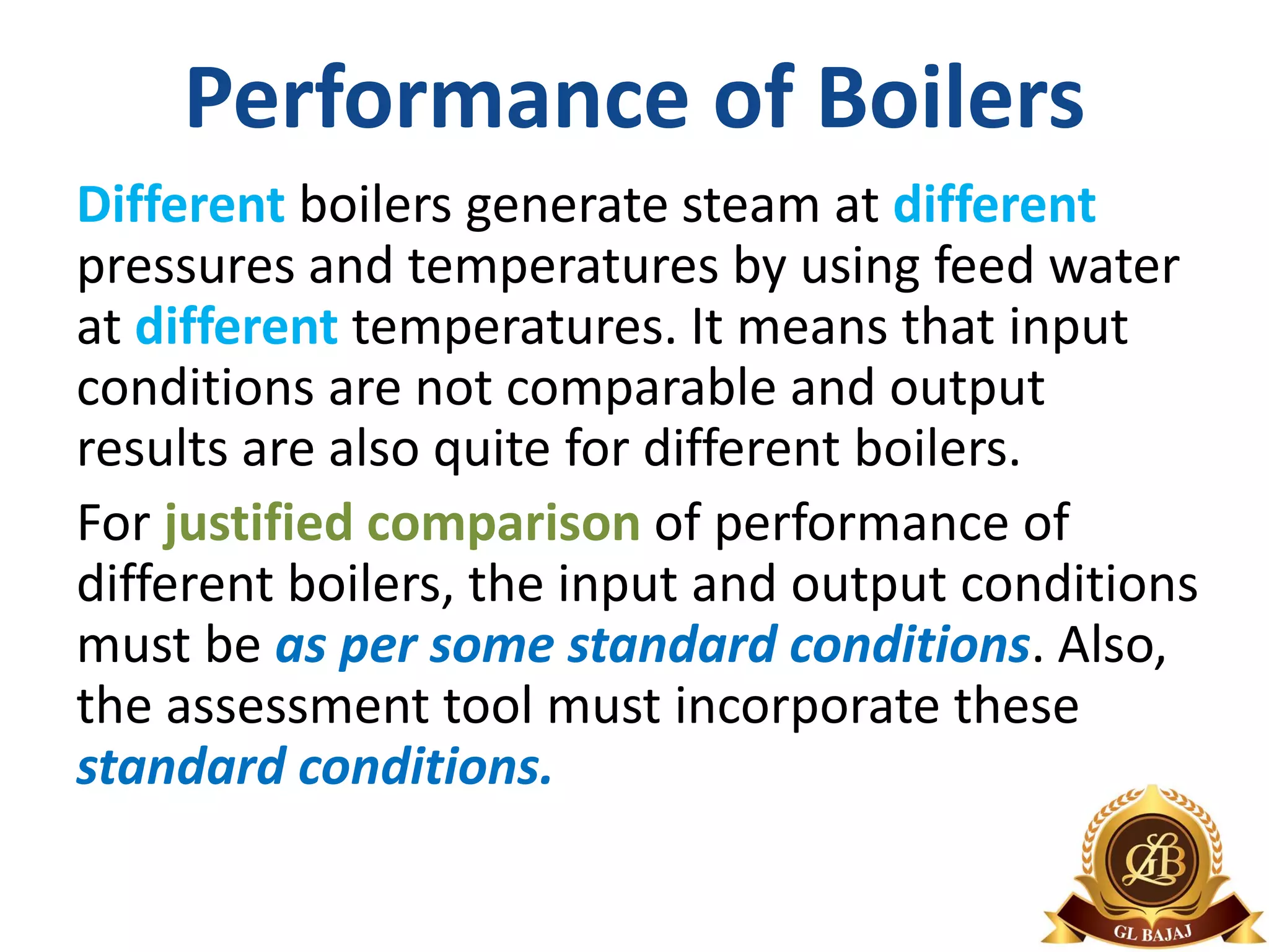 Boiler performance (Part 1) - Equivalent evaporation - Notes | PDF