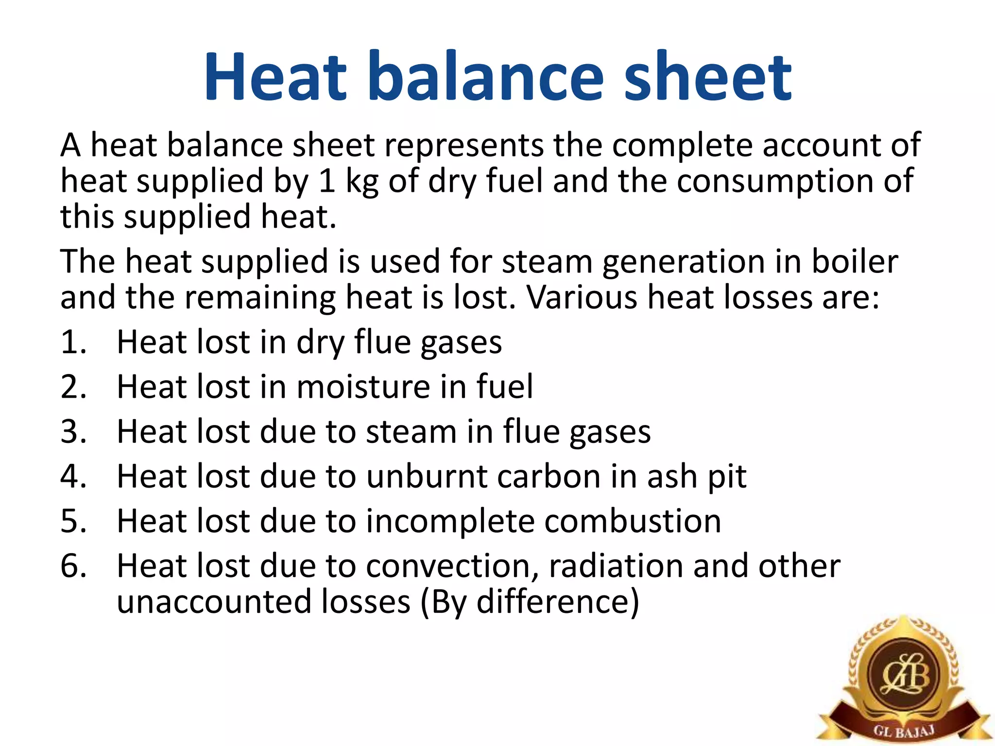Boiler performance (Part 2) - Boiler efficiency, Boiler trial and Heat ...