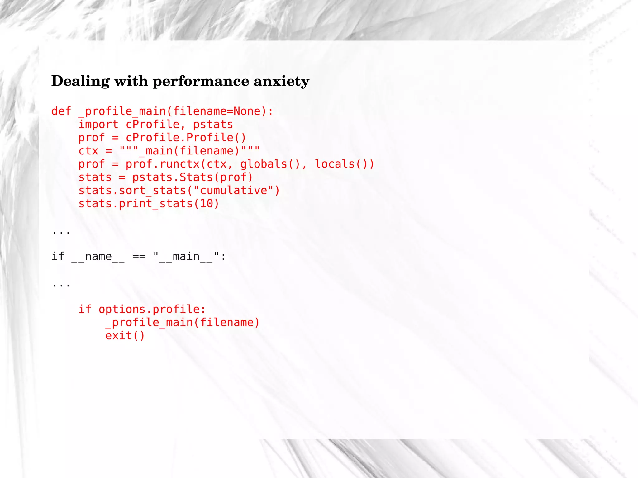 The bones of a nice Python script | PPT