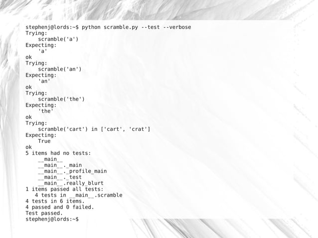 The bones of a nice Python script | PPT